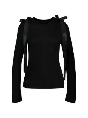 Simone Rocha Bow-detail Long-sleeve Top