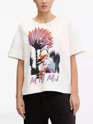SPORTALM Graphic-print Sequin-embellished Sweatshirt - White