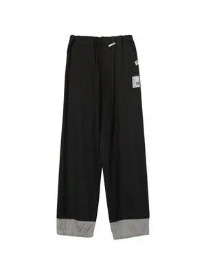 Mihara Yasuhiro Layered-hem Trousers - Black