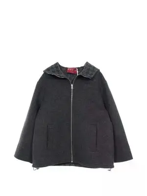 Gucci 2010s Logo-embroidered Hooded Jacket