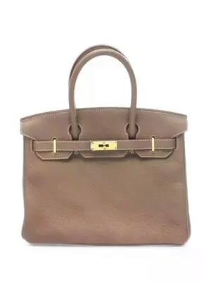 Hermès 2016 30 Birkin Togo Leather Tote Bag - Brown