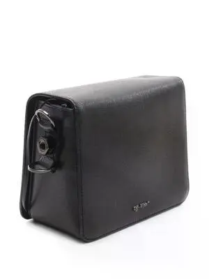 Off-White 2010s Diagonal Binder Shoulder Bag - Black