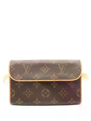 LOUIS VUITTON 2004 Pochette Florentine Monogram Belt Bag - Brown