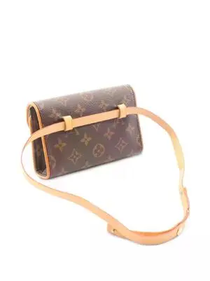 LOUIS VUITTON 2004 Pochette Florentine Monogram Belt Bag - Brown