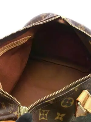 LOUIS VUITTON 2003 30 Speedy Monogram Tote Bag - Brown