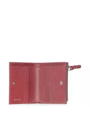 Miu Miu Logo-embossed Leather Wallet