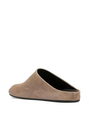 Officine Creative Babouche Suede Mules - Neutrals