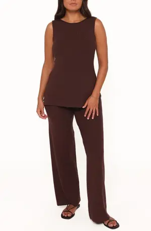 PETAL & PUP Beth 2-piece Knitted Pant Set