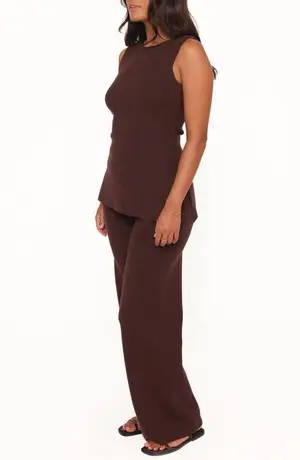 PETAL & PUP Beth 2-piece Knitted Pant Set