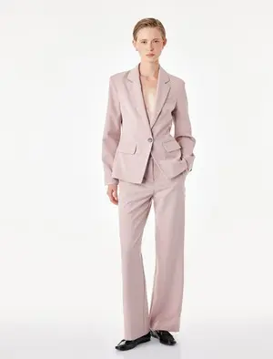 Koton Tailored Straight Leg Trousers With Pockets