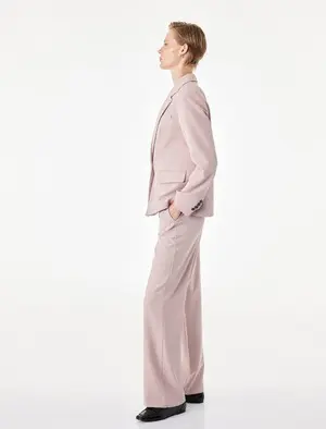 Koton Tailored Straight Leg Trousers With Pockets