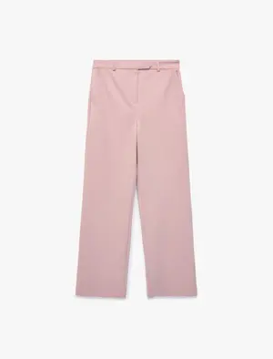 Koton Tailored Straight Leg Trousers With Pockets