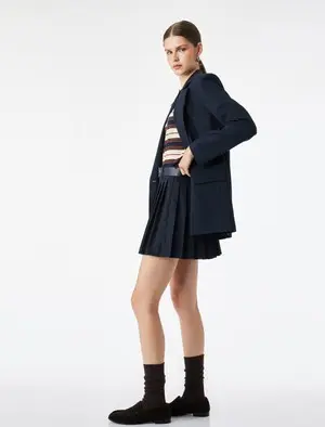 Koton Pleated Mini Skirt With Belt