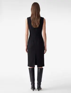 Koton Sleeveless Keyhole Detal Qipao Midi Dress With Frog Closure