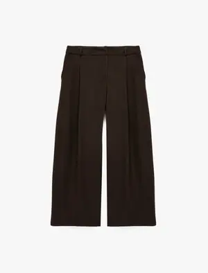 Koton Mid Rise Wide Leg Tailored Trousers