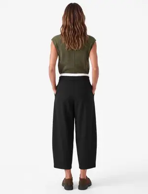 Koton High Rise Pleated Barrel Trousers