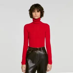 Sandro Cable Knit Turtleneck Sweater