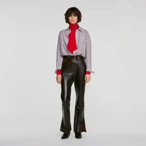 Sandro Cable Knit Turtleneck Sweater