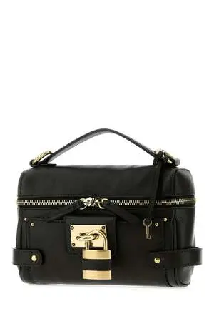 Chloé Leather Vanity Handbag - Black