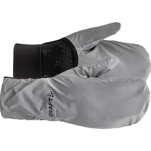 CRAFT Essence Tech Hybrid Gloves - Black/silver Reflective