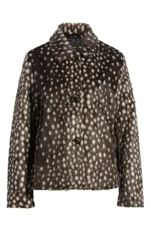Bernardo Faux Fur Short Jacket