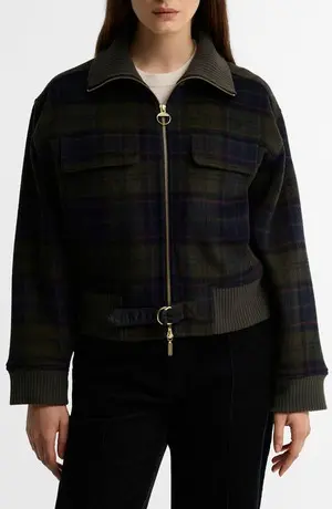 Barbour Ivybridge Tartan Wool Blend Jacket - Shadow Classic Tartan