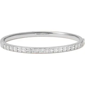 DEAN DAVIDSON Gia Baguette Bangle - White Cz/silver