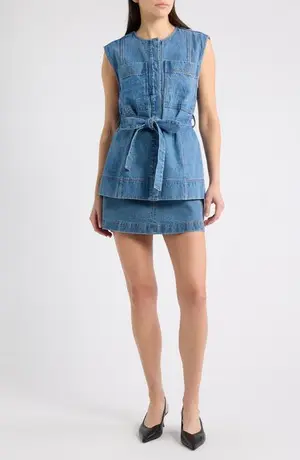 A.REN Adelin Denim Skirt