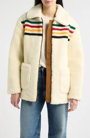 Pendleton Glacier Sunset Fleece Jacket - Glacier Ivory