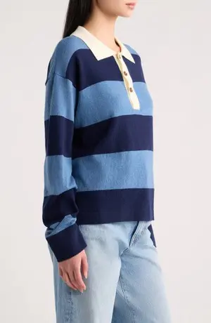 A.REN Peyton Rugby Polo Sweater