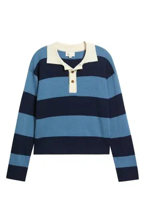 A.REN Peyton Rugby Polo Sweater