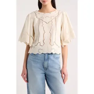 A.REN Cairo Embroidered Top