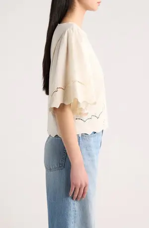 A.REN Cairo Embroidered Top