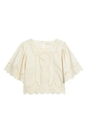 A.REN Cairo Embroidered Top