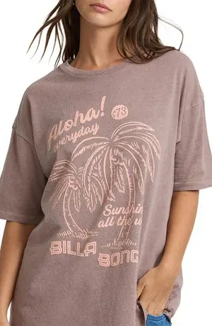 BILLABONG Surf N' Spray Cotton Graphic T-shirt