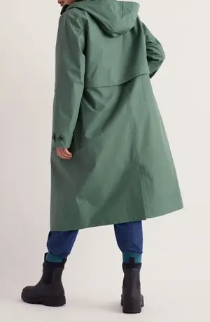 SEASALT CORNWALL Sea Lights Waterproof Trench Coat - Light Coppice