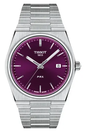 TISSOT Prx Bracelet Watch - Purple