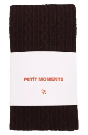 PETIT MOMENTS Cable Knit Tights - Brown