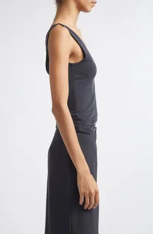 ST. AGNI Cupro Jersey Low Scoop Top