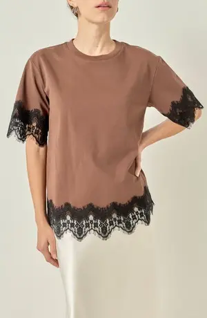 English Factory Crewneck T-shirts For Women