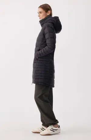 LOLE Clara Water Repellent 650 Fill Power Down Puffer Jacket - Black