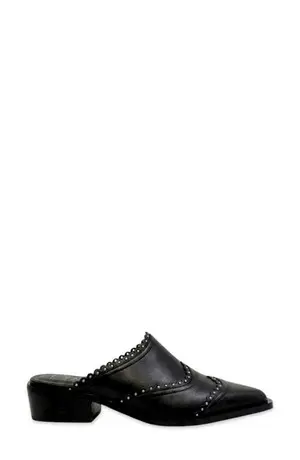 SHU SHOP Tucson Faux Leather Mule - Black