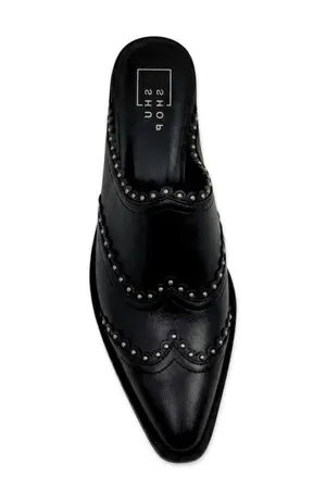 SHU SHOP Tucson Faux Leather Mule - Black
