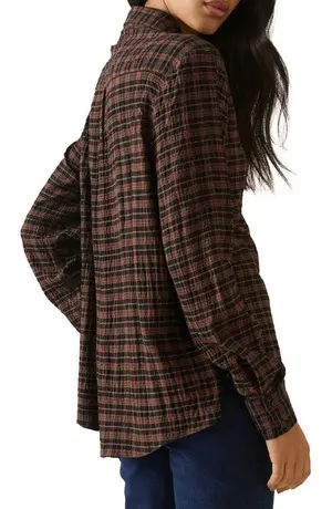 NOBODY'S CHILD Delta Oversize Button-up Shirt