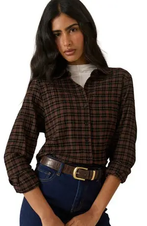 NOBODY'S CHILD Delta Oversize Button-up Shirt