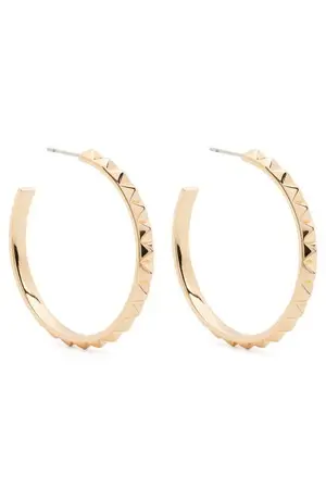 EDDIEBORGO Pyramid Hoop Earrings