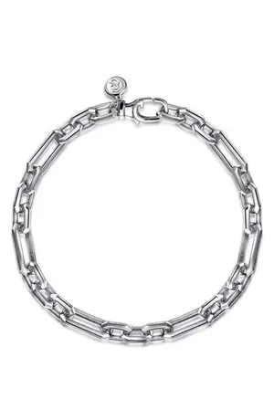Gabriel & Co. Paper Clip Link Bracelet - Sterling Silver