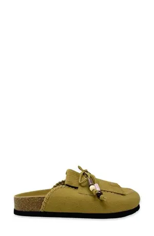 SHU SHOP Tilly Faux Suede Clog - Camel Suede