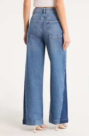 Warp + Weft Nce High Waist Wide Leg Jeans