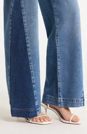 Warp + Weft Nce High Waist Wide Leg Jeans